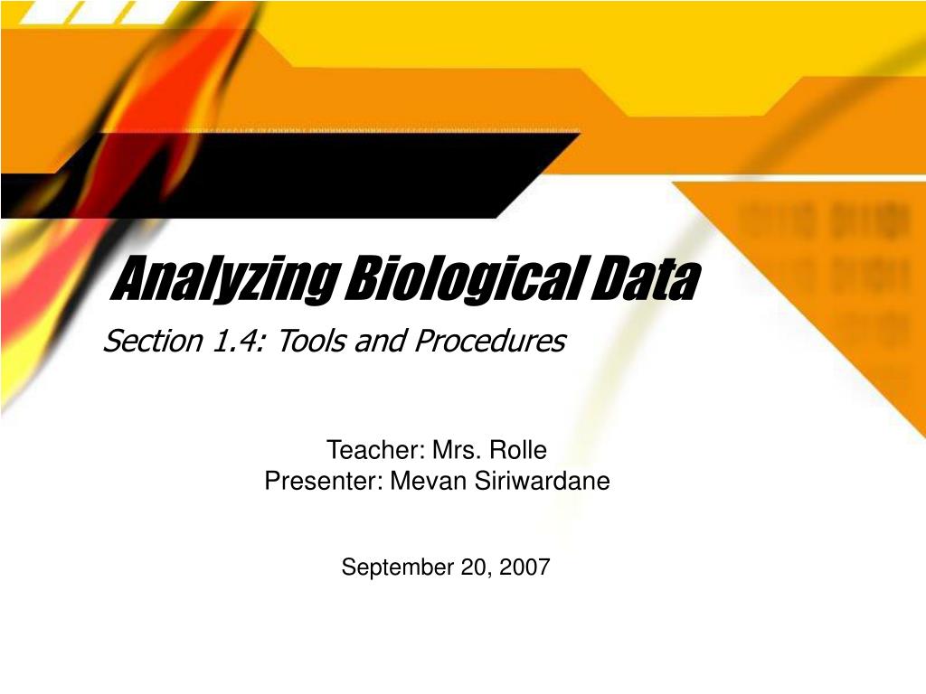 PPT - Analyzing Biological Data PowerPoint Presentation, free download ...