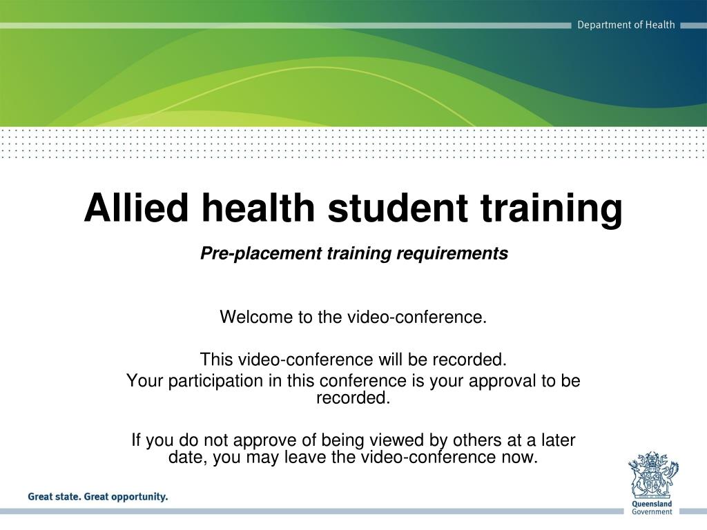 PPT - Allied health student training PowerPoint Presentation, free ...