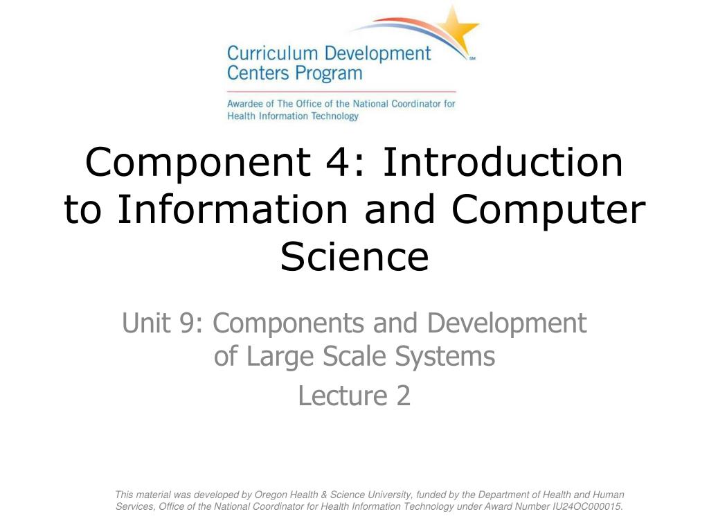 PPT - Component 4: Introduction to Information and Computer Science PowerPoint Presentation - ID ...