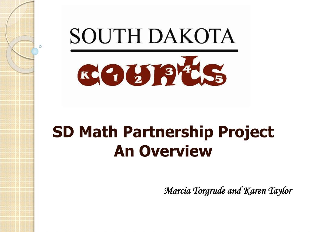 PPT - SD Math Partnership Project An Overview PowerPoint Presentation ...