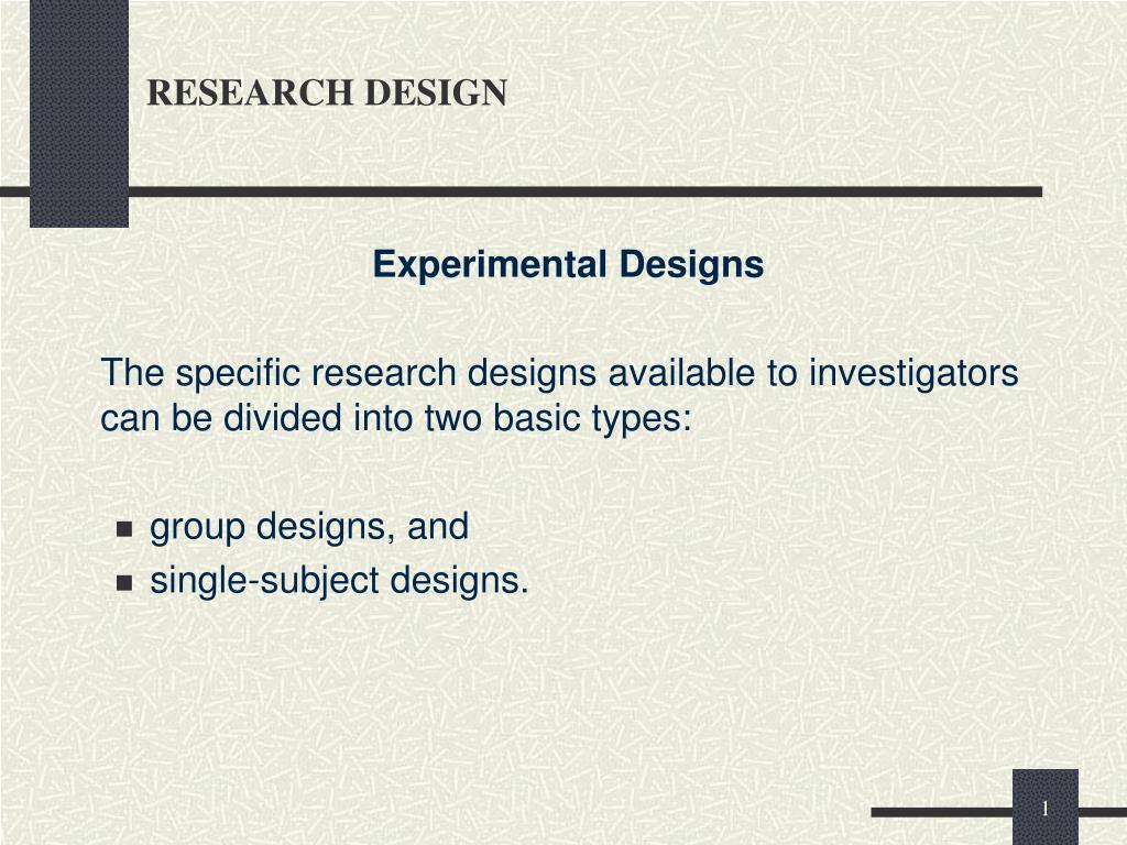 PPT - RESEARCH DESIGN PowerPoint Presentation, free download - ID:4293330