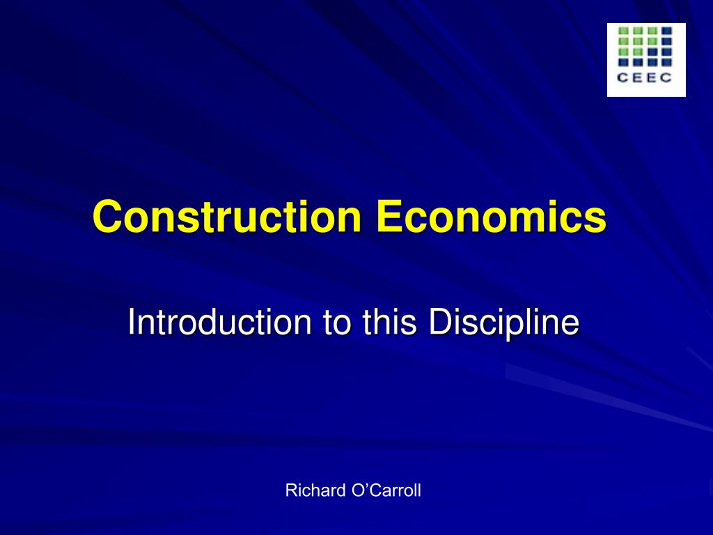 PPT - Construction Economics PowerPoint Presentation, free download ...