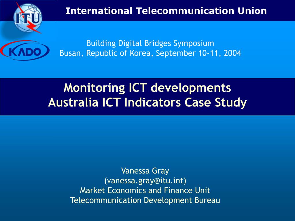 PPT - Monitoring ICT developments Australia ICT Indicators Case Study ...