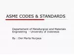 PPT - Overview – ASME Codes & Standards xxxxx, 2011 PowerPoint ...