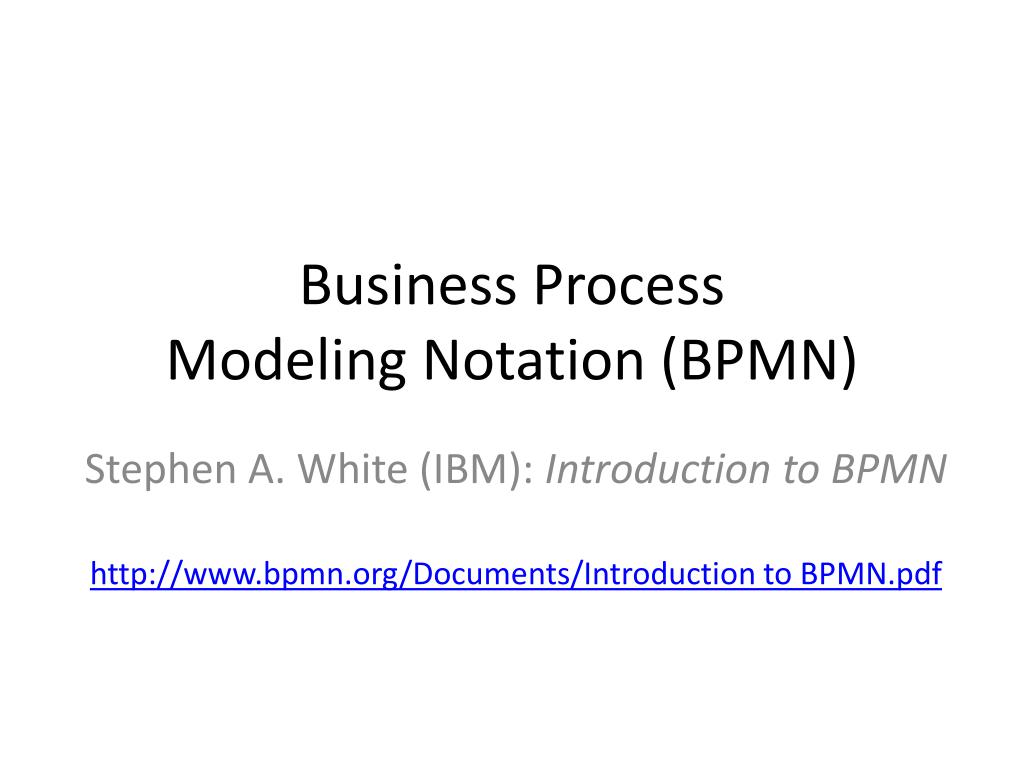 PPT - Business Process Modeling Notation (BPMN) PowerPoint Presentation ...