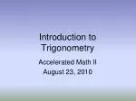 PPT - Introduction to Trigonometry PowerPoint Presentation, free ...