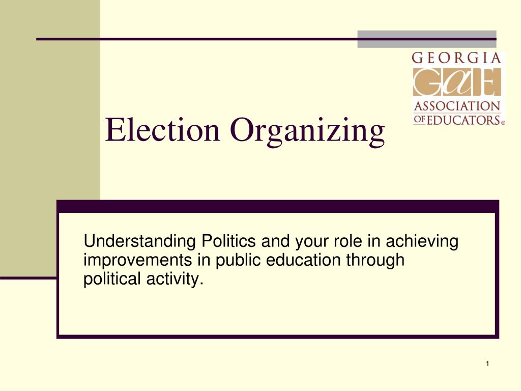 PPT - Election Organizing PowerPoint Presentation, free download - ID ...