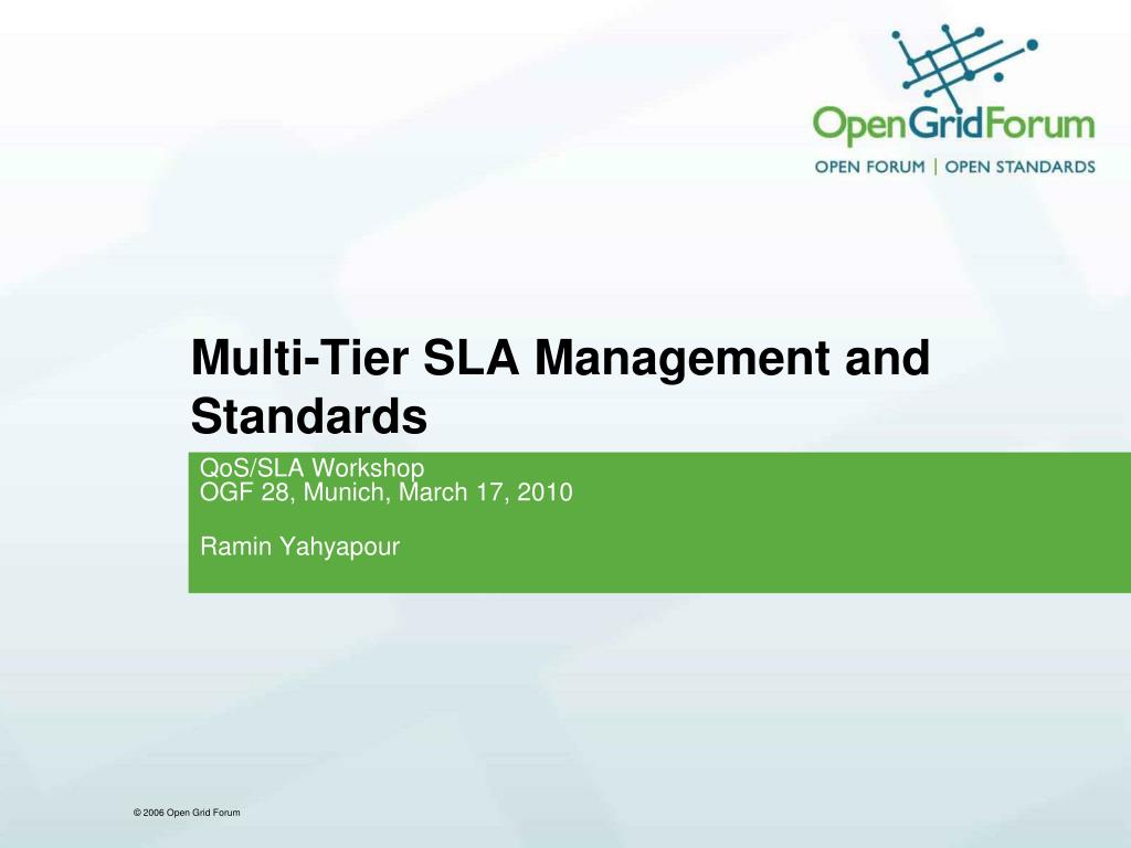 PPT - Multi-Tier SLA Management and Standards PowerPoint Presentation ...