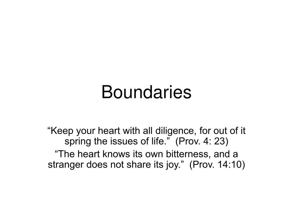 PPT - Boundaries PowerPoint Presentation, free download - ID:4298805
