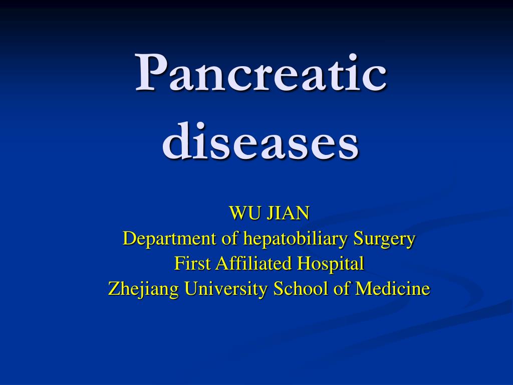 PPT - Pancreatic diseases PowerPoint Presentation, free download - ID ...
