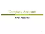 PPT - Company accounts PowerPoint Presentation, free download - ID:8596512