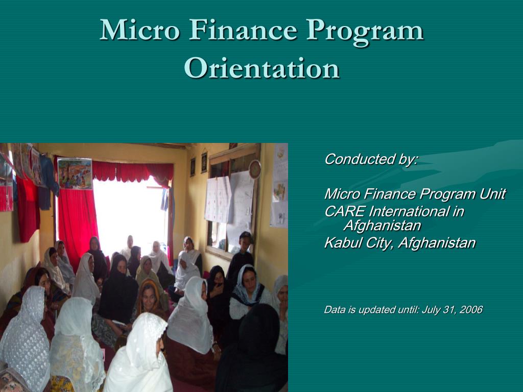 PPT - Micro Finance Program Orientation PowerPoint Presentation, free ...