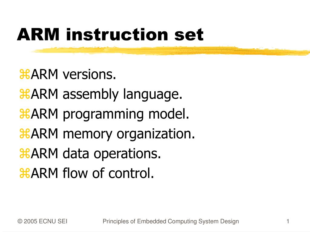 PPT - ARM instruction set PowerPoint Presentation, free download - ID ...