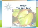 PPT - The Last Leaf PowerPoint Presentation, free download - ID:5193414