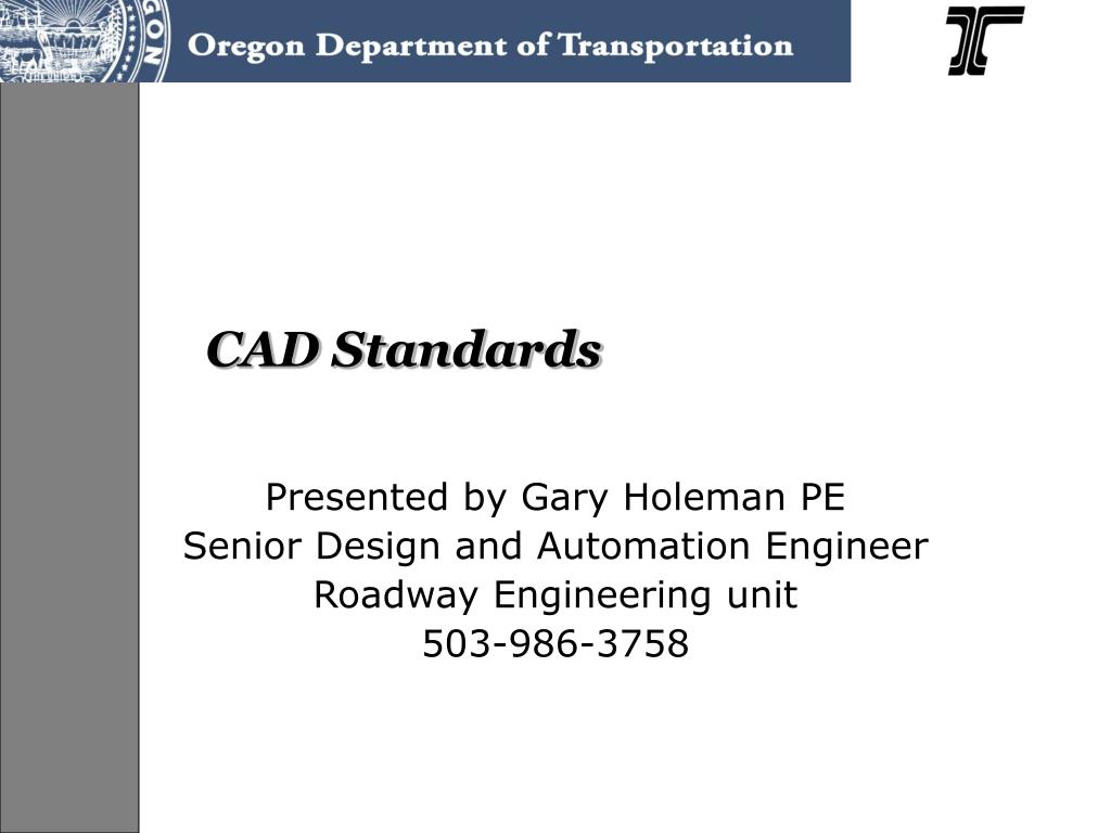 PPT - CAD Standards PowerPoint Presentation, free download - ID:4307054