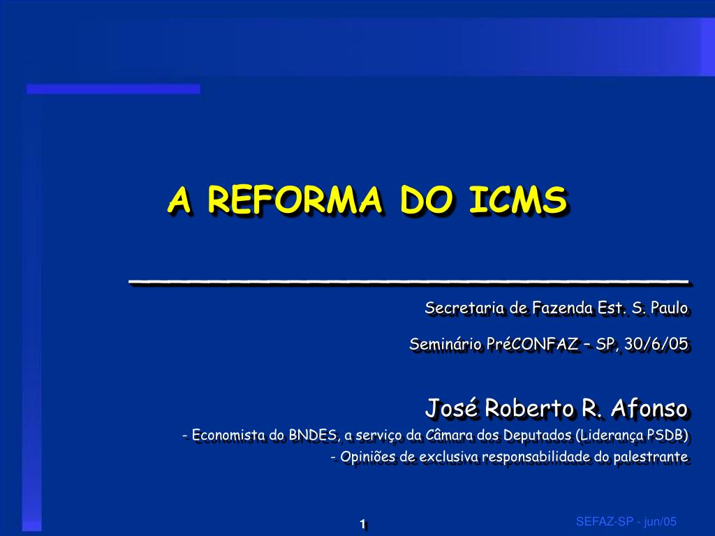 PPT - Challenges and Evolution of the ICMS Tax System in Brazil ...