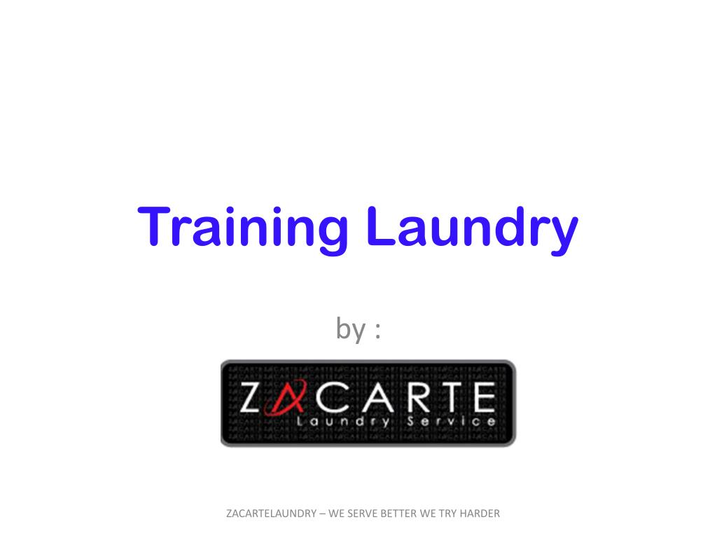 PPT - Training Laundry PowerPoint Presentation, free download - ID:4308394