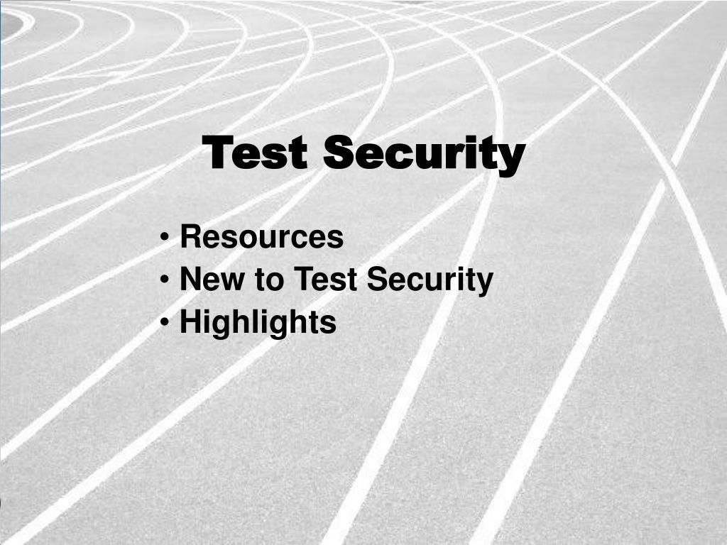 PPT - Test Security PowerPoint Presentation, free download - ID:4309065