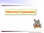 PPT - Differential & Linear Cryptanalysis PowerPoint Presentation, free download - ID:4014780