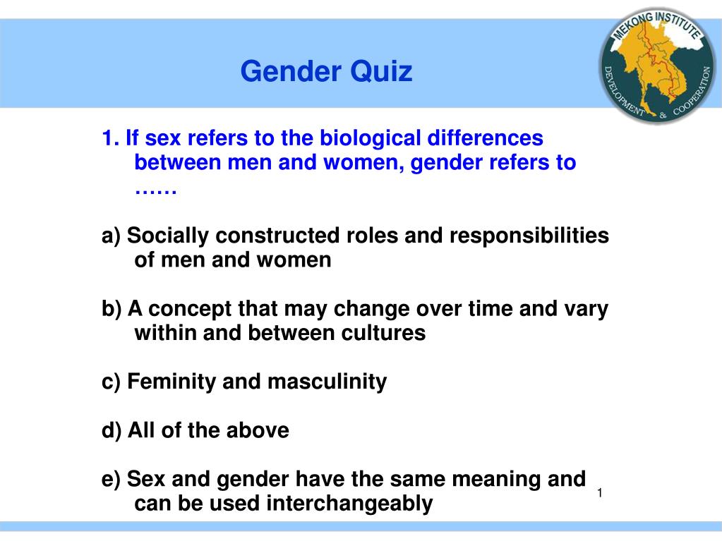 PPT - Gender Quiz PowerPoint Presentation, free download - ID:4309714