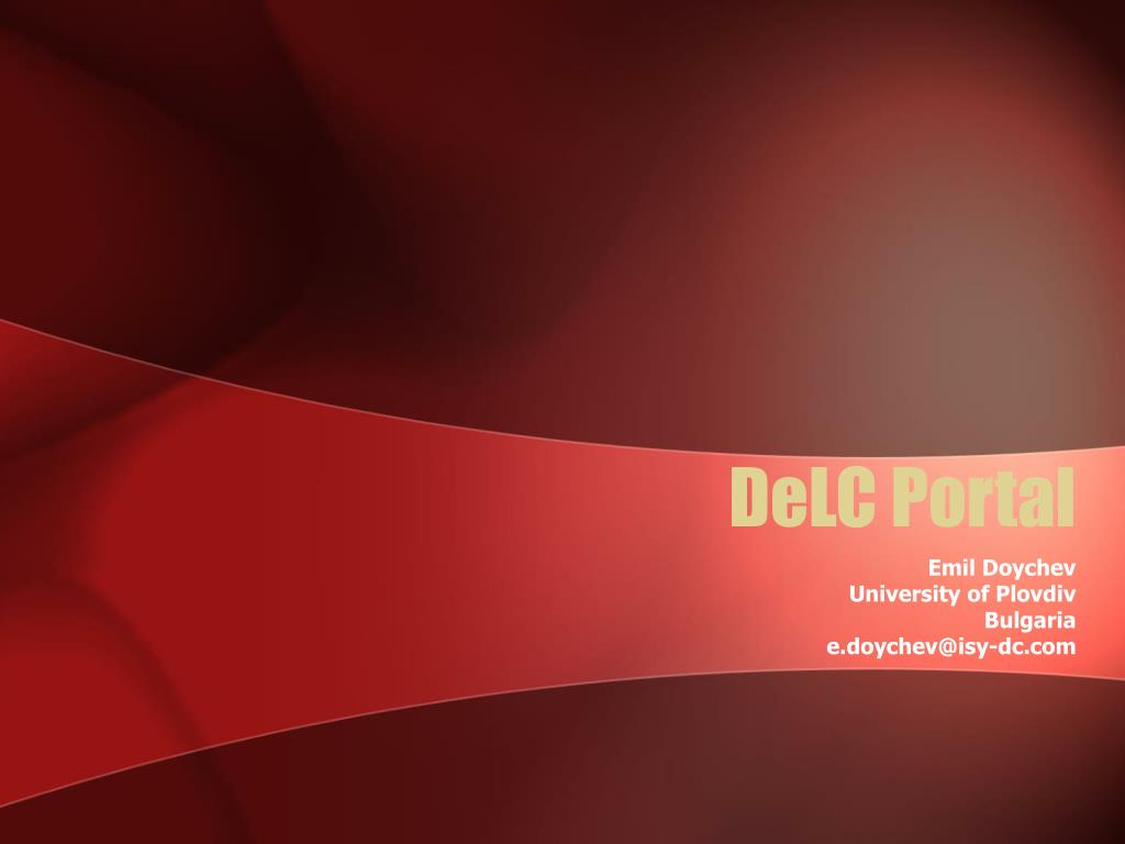 PPT - DeLC Portal PowerPoint Presentation, free download - ID:4310429
