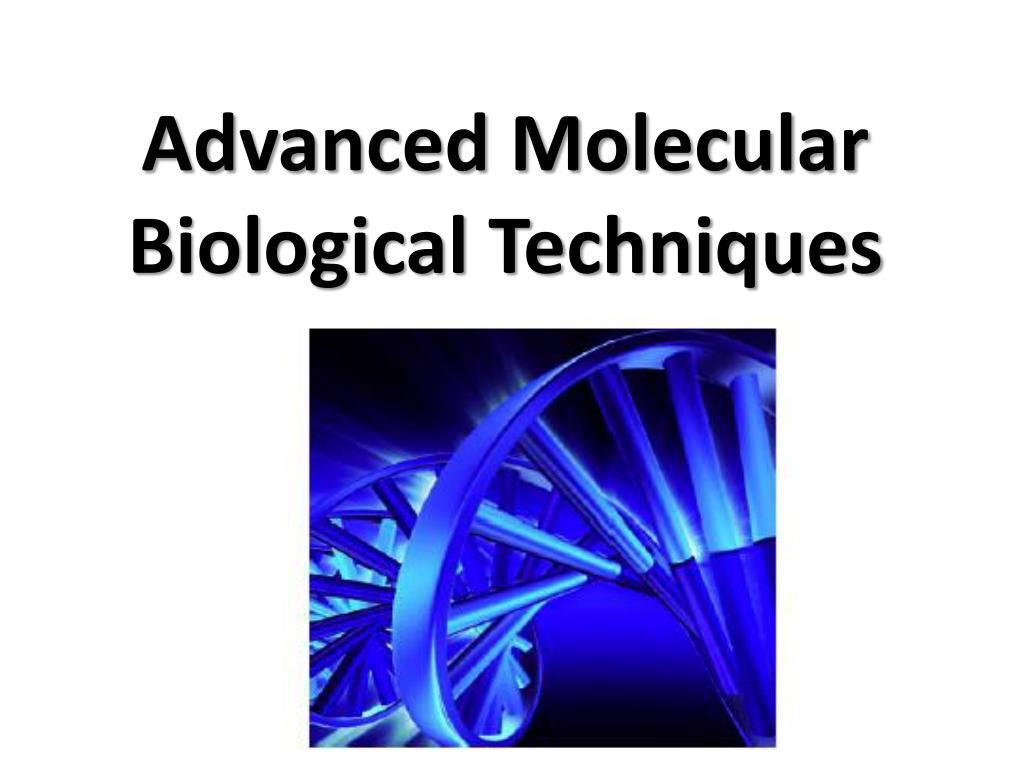 PPT - Advanced Molecular Biological Techniques PowerPoint Presentation ...