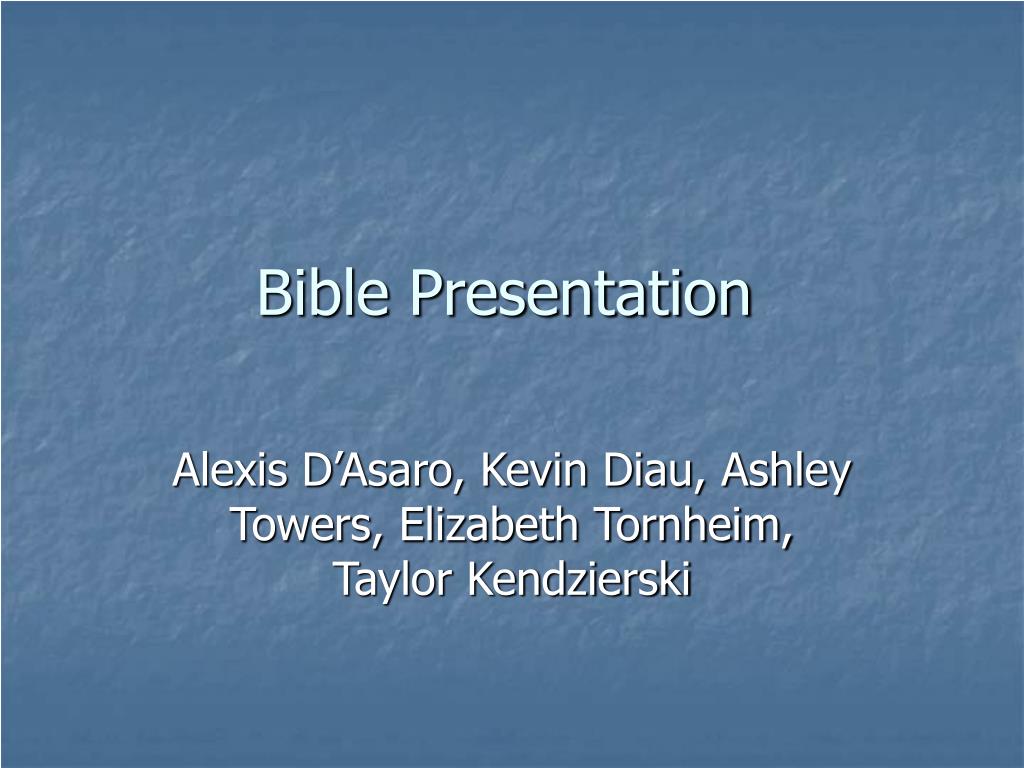 PPT - Bible Presentation PowerPoint Presentation, free download - ID ...