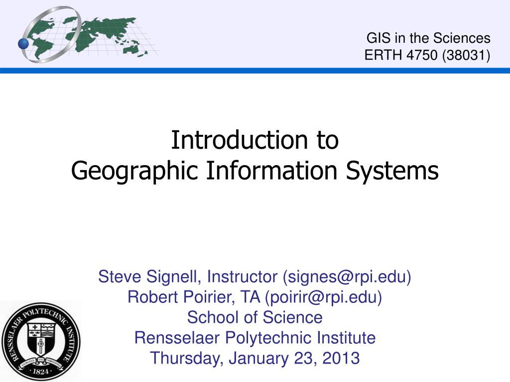 PPT - Introduction to Geographic Information Systems PowerPoint ...
