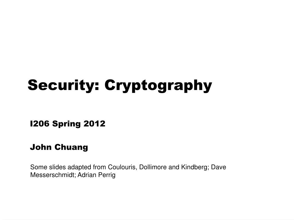 PPT - Security: Cryptography PowerPoint Presentation, free download ...