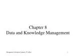PPT - Chapter 8 Developing and Managing Knowledge Repositories ...