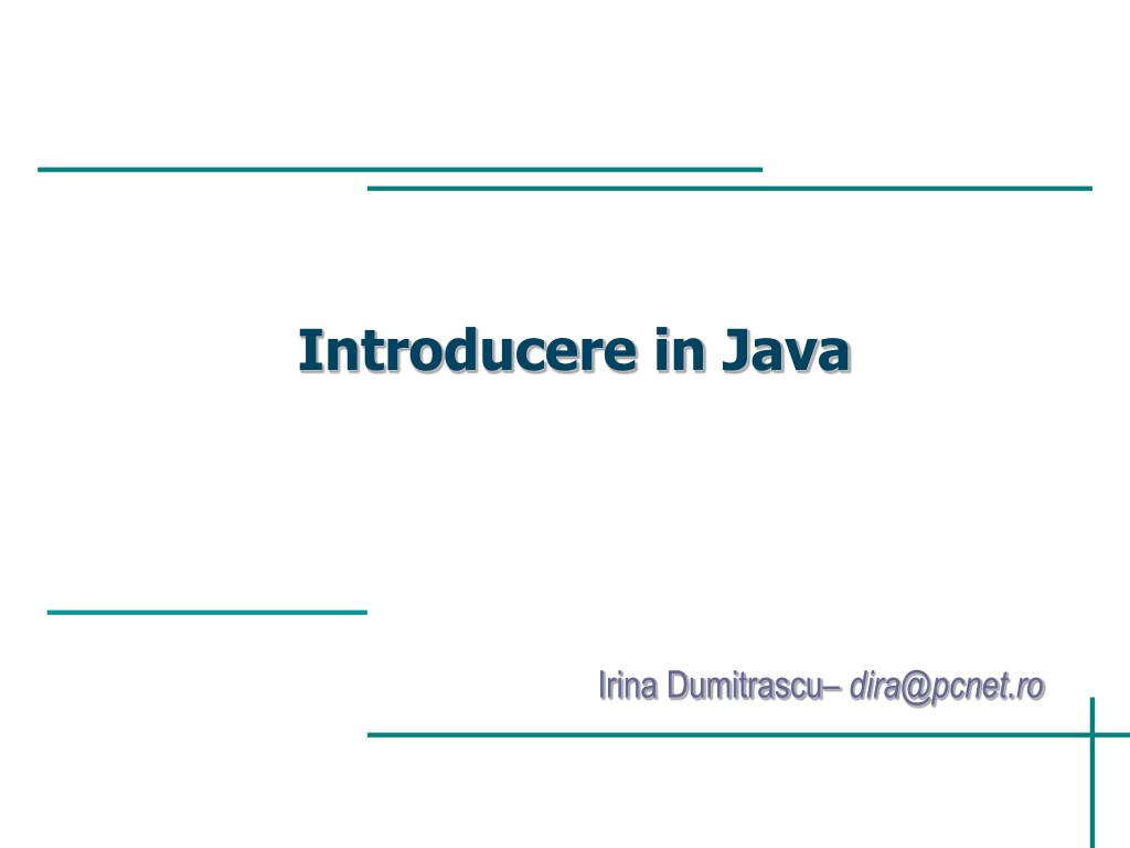 PPT - Introducere in Java PowerPoint Presentation, free download - ID ...