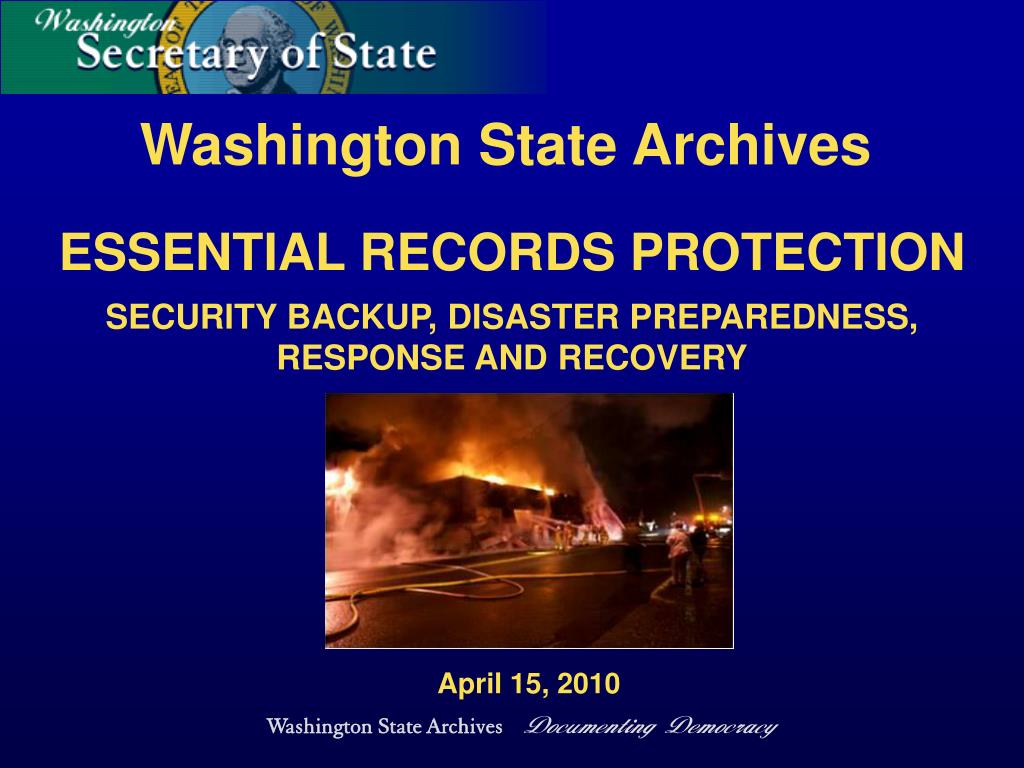 PPT - Washington State Archives PowerPoint Presentation, free download ...
