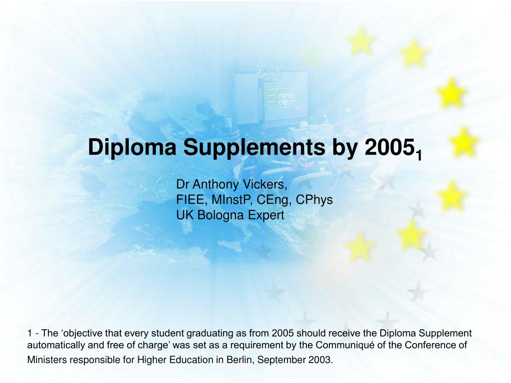PPT - Transparency in Higher Education: The Bologna Process and Diploma ...