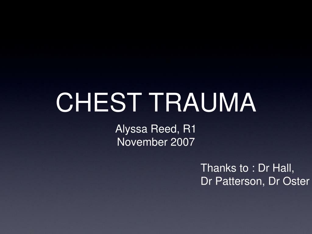 PPT - CHEST TRAUMA PowerPoint Presentation, free download - ID:4318652