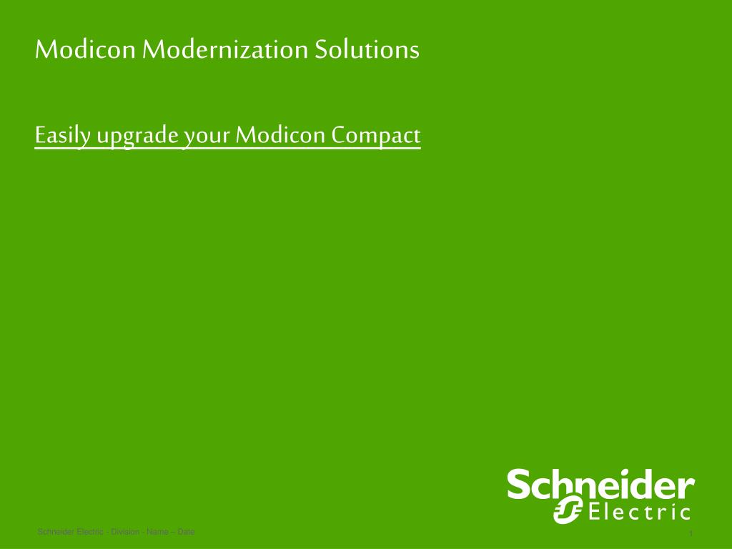 PPT - Modicon Modernization Solutions PowerPoint Presentation, free ...