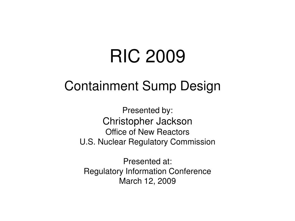PPT - RIC 2009 PowerPoint Presentation, free download - ID:4320727