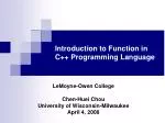 PPT - Introduction to C Programming Language PowerPoint Presentation ...