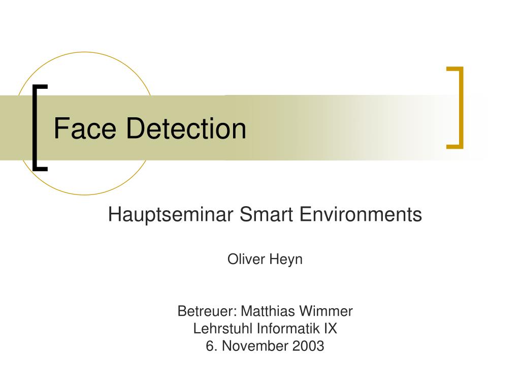 PPT - Face Detection PowerPoint Presentation, free download - ID:4324508