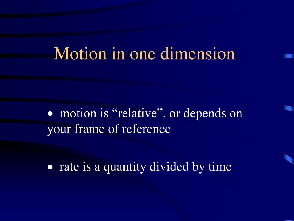 PPT - Motion in one dimension PowerPoint Presentation, free download ...