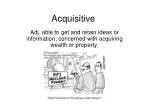 PPT - acquisitive PowerPoint Presentation, free download - ID:5122455