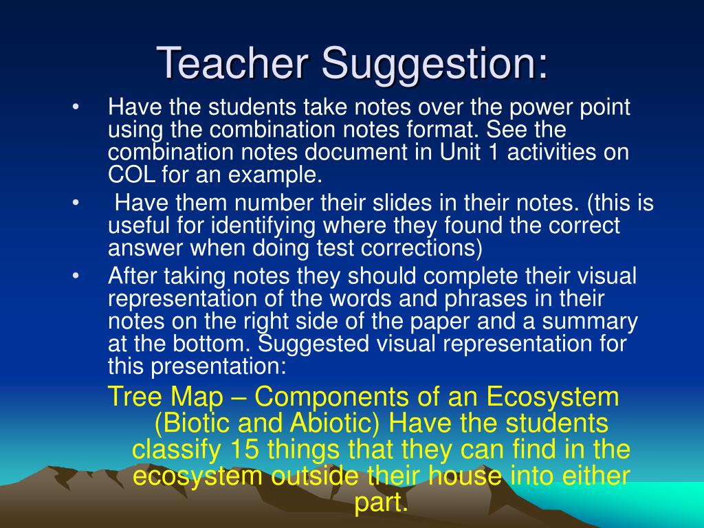 PPT - Teacher Suggestion: PowerPoint Presentation, free download - ID ...