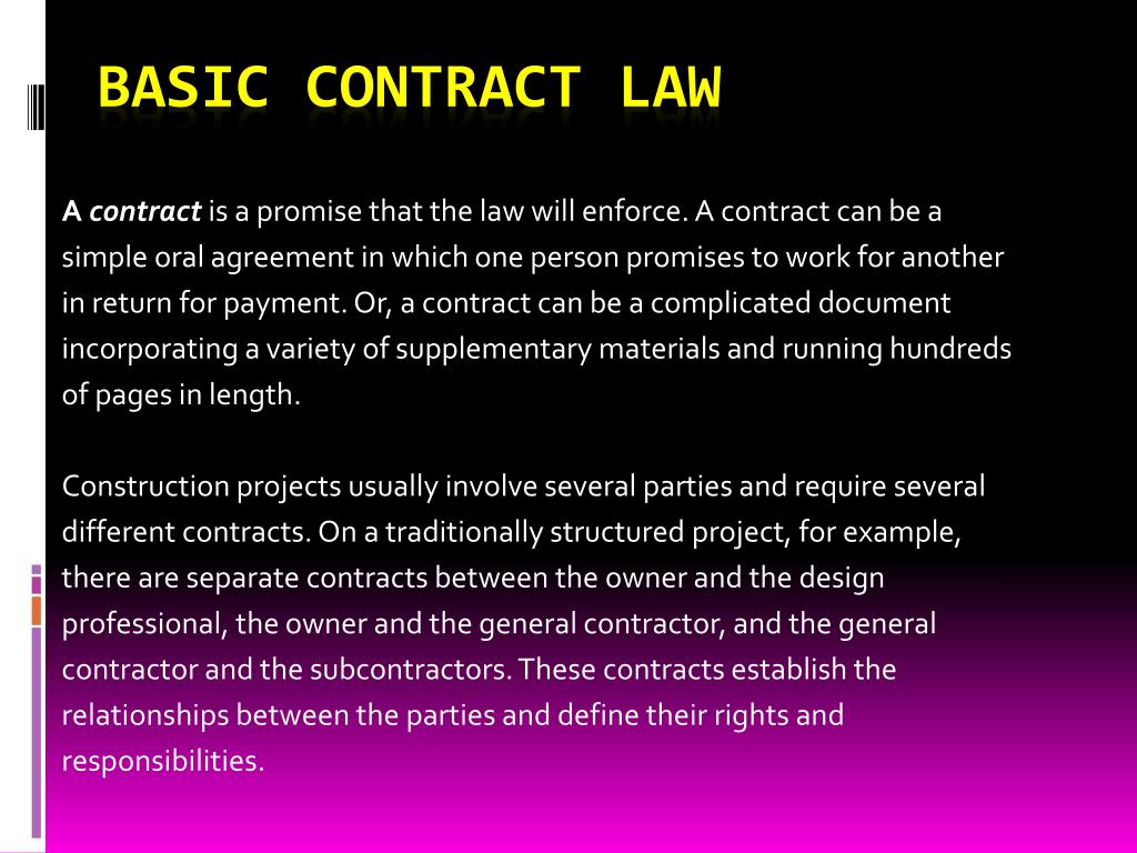 PPT - BASIC CONTRACT LAW PowerPoint Presentation, free download - ID ...