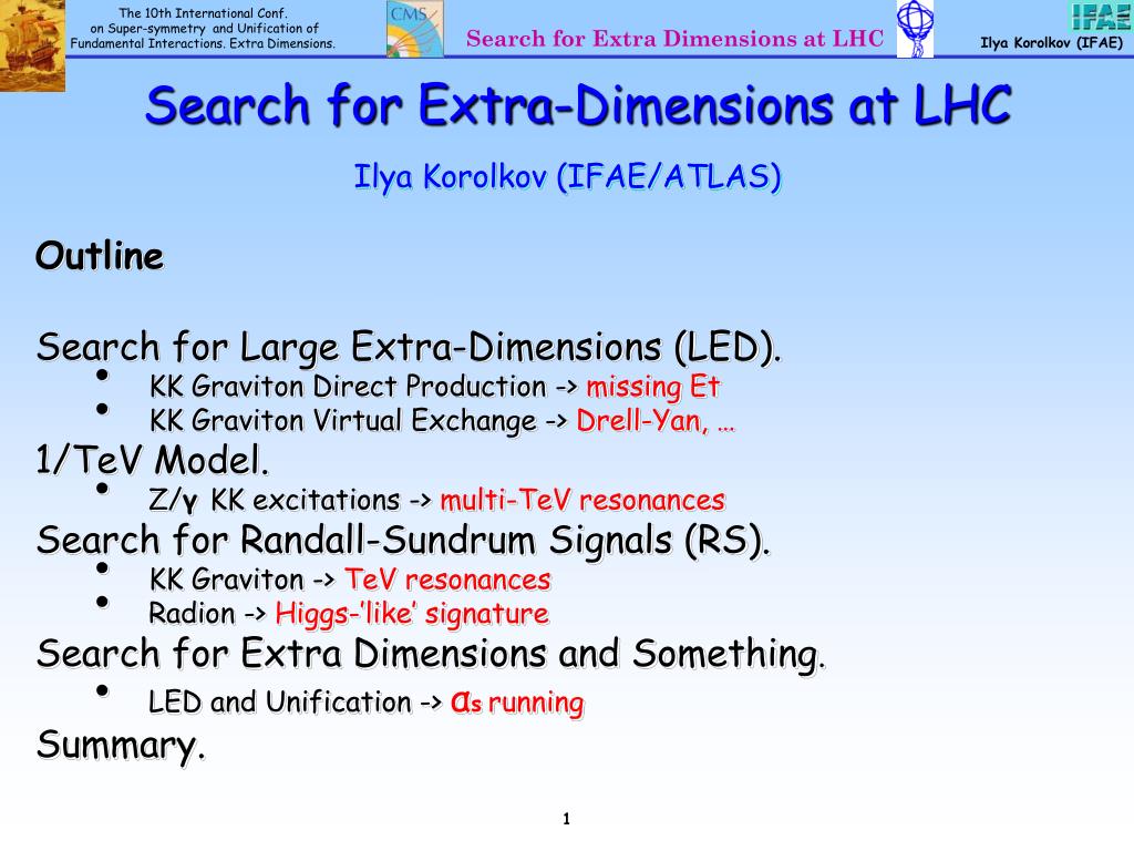 PPT - Search for Extra-Dimensions at LHC PowerPoint Presentation, free ...