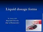 PPT - INTRODUCTION TO DIFFERENT DOSAGE FORMS PowerPoint Presentation ...