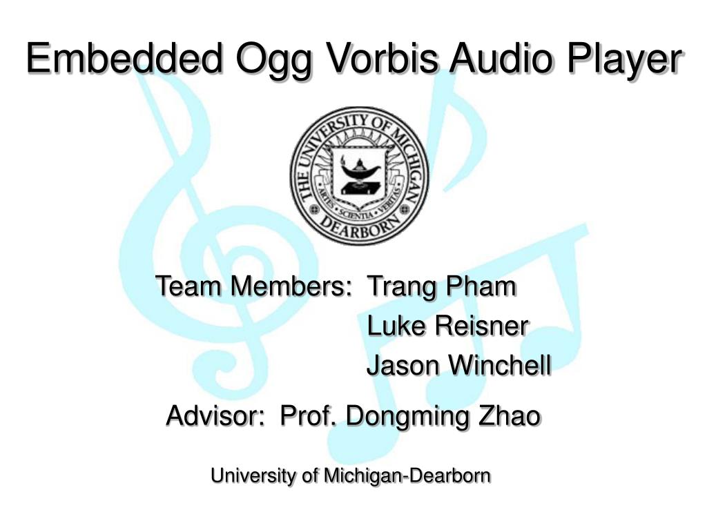 PPT - Embedded Ogg Vorbis Audio Player PowerPoint Presentation, free ...
