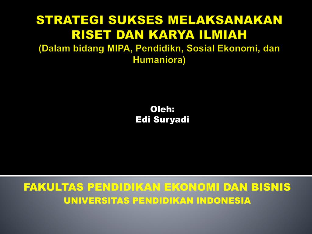 PPT - Oleh : Edi Suryadi PowerPoint Presentation, free download - ID ...