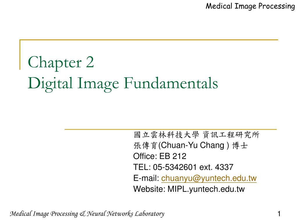 PPT - Chapter 2 Digital Image Fundamentals PowerPoint Presentation ...