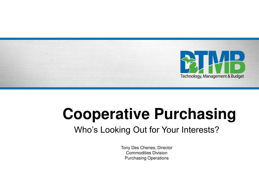 PPT - Cooperative Purchasing PowerPoint Presentation, free download ...