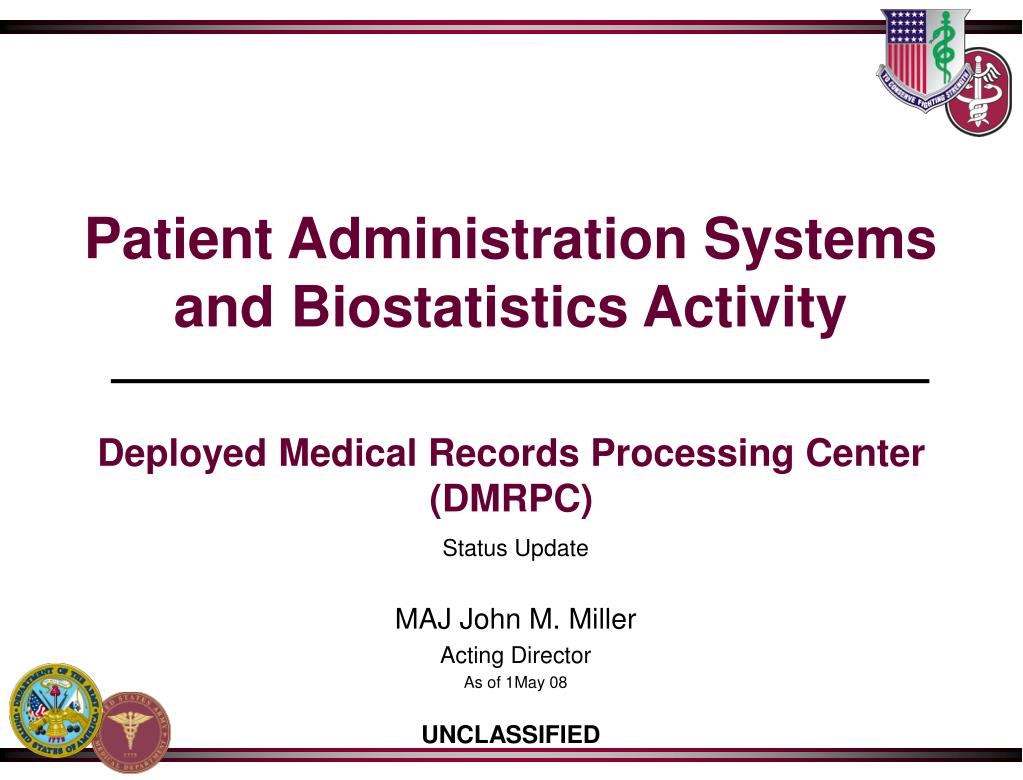 PPT - Patient Administration Systems and Biostatistics Activity ...