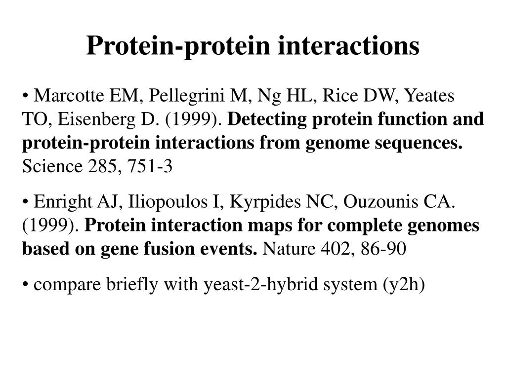 PPT - Protein-protein interactions PowerPoint Presentation, free ...